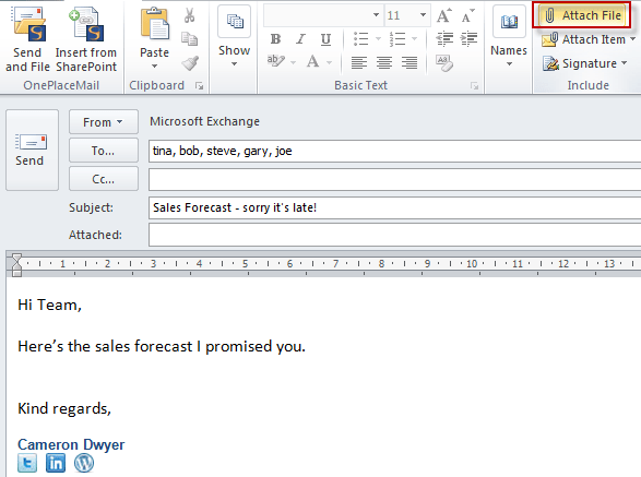 Using SharePoint Content in Outlook Email the Easy Way Using ...