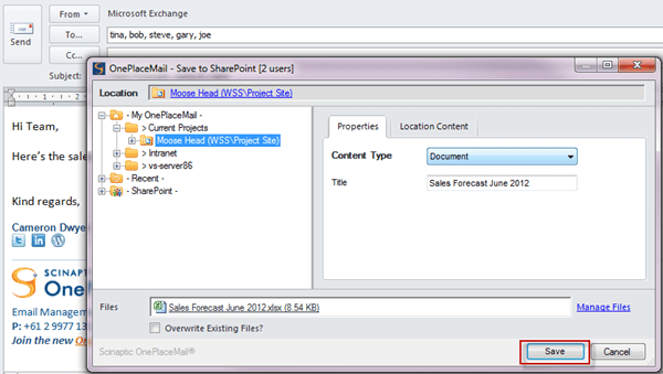 Using SharePoint Content in Outlook Email the Easy Way Using ...