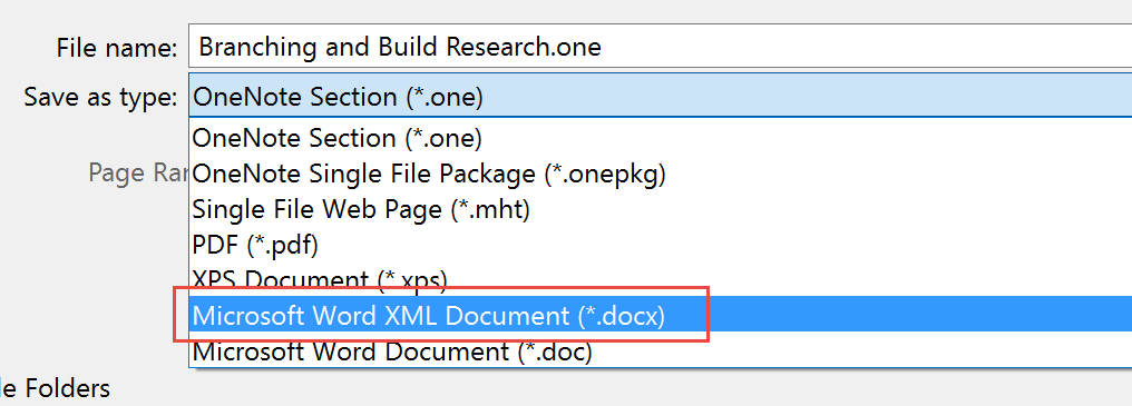 How to export multiple pages from OneNote to a single Word document ...