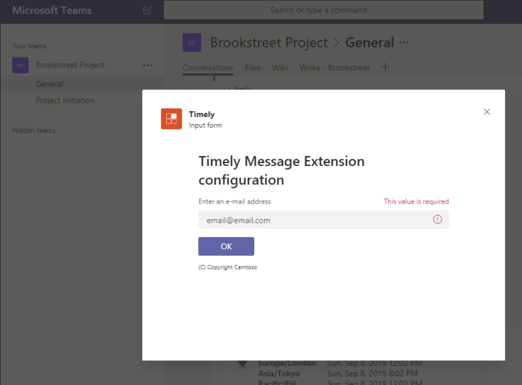 How to create a Microsoft Teams Messaging Extension pop-up dialog with ...