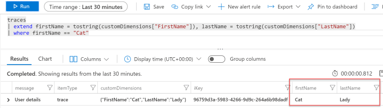 How to use Application Insights Custom Properties in Azure Monitor Log (Kusto) Queries – Cameron ...
