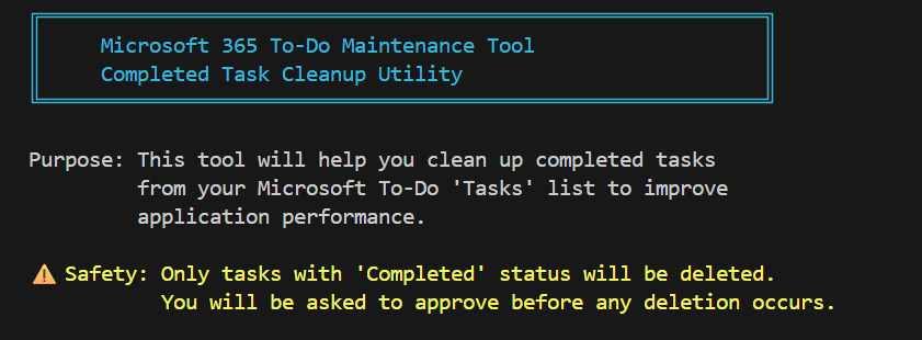 Cleaning Up Microsoft To Do: M365 To Do Maintenance Tool – Cameron Dwyer